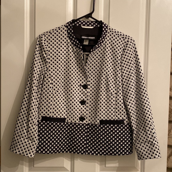 Gerry Weber | Jackets & Coats | Gerry Weber Black White Jacket | Poshmark